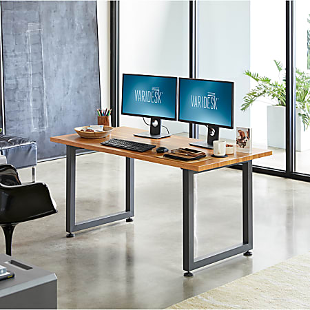 Vari Table 60 W Computer Desk Butcher BlockSlate - Office Depot