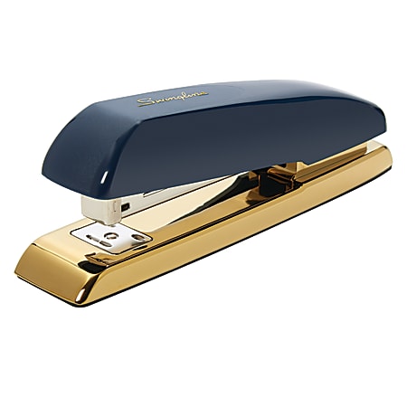 Swingline® Durable Desk Stapler, Navy/Gold