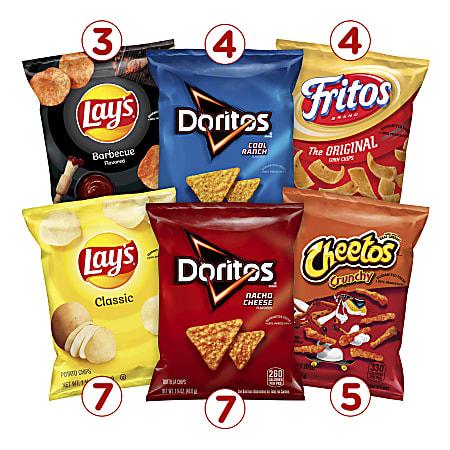 Frito Lay Variety Big Grab Bag Bag Of 30 Bags - Office Depot