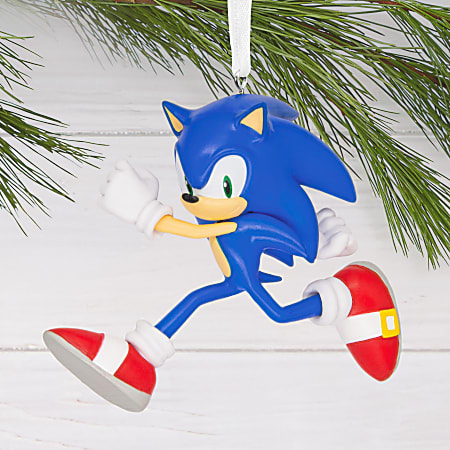 Hallmark Resin Christmas Ornament 2 34 x 2 12 x 1 34 Sonic the Hedgehog ...