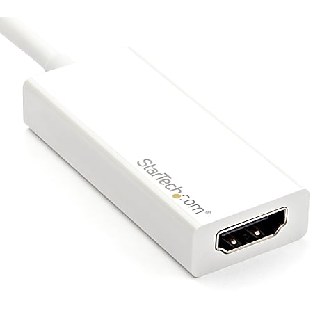 StarTech.com USB C To HDMI Adapter White CDP2HD4K60W - Office Depot