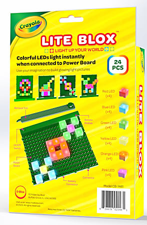 E Blox Crayola Lite Blox Building Blocks Assorted Colors - Office Depot
