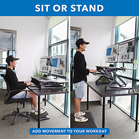 Mount It Extra Wide 48 W Adjustable Height Standing Desk Mount It Extra Wide 48 W Adjustable Height Standing Desk