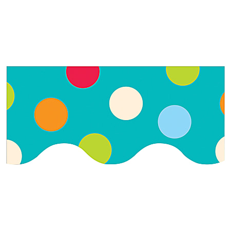 Creative Teaching Press Dots on Turquoise Border Border Shape Dots 2.25 ...