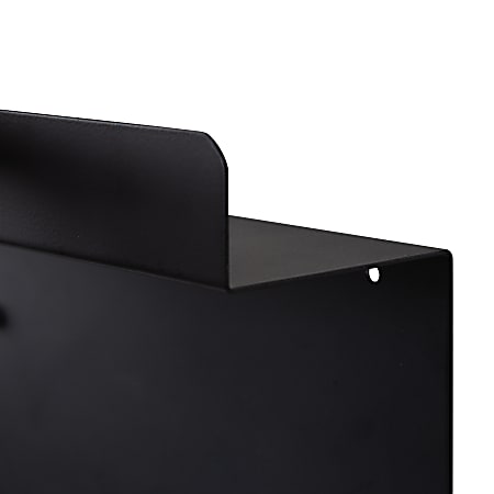 Kate and Laurel Mezzo Magnetic Wall Organizer With Hooks 15 x 24 Black ...
