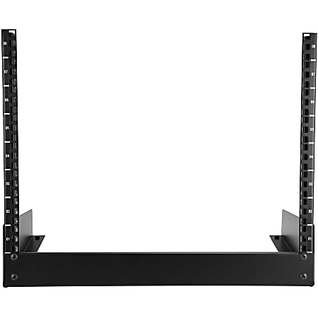 StarTech.com 8U Desktop Rack 2 Post Open Frame Rack 19in Open Frame Desktop Rail Rack 8U ...