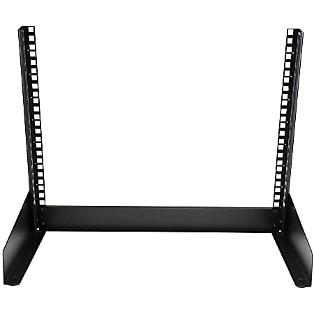 StarTech.com 8U Desktop Rack 2 Post Open Frame Rack 19in Open Frame Desktop Rail Rack 8U ...
