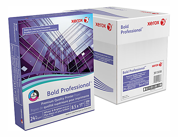 Xerox Bold Professional Premium Quality Inkjet Or Laser Paper 5 Reams ...