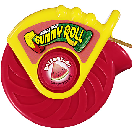 Bazooka Push Pop Gummy Rolls 1.4 Oz Box Of 8 Rolls ODP Business Solutions