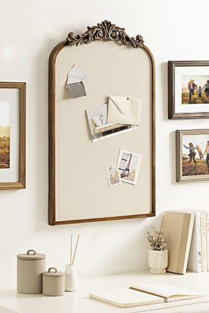 Kate and Laurel Arendahl Non Magnetic Arch Framed Pinboard 19 x 31 ...
