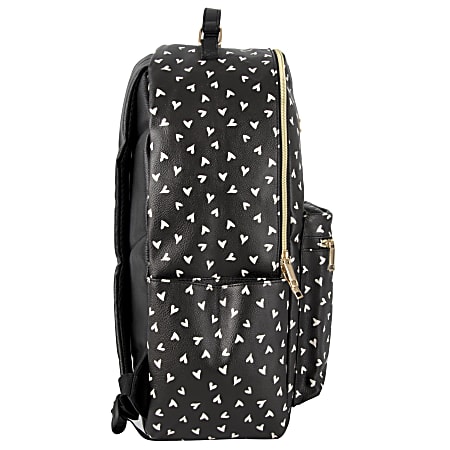 Jessica Simpson Backpack With 16 Laptop Sleeve Black Heart - Office Depot