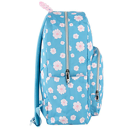 Jessica Simpson Backpack With 16 Laptop Sleeve Blue Floral - Office Depot