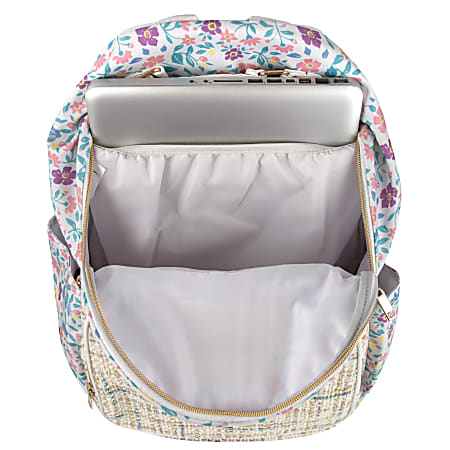 Jessica Simpson Backpack With 16 Laptop Sleeve Multicolor Floral ...