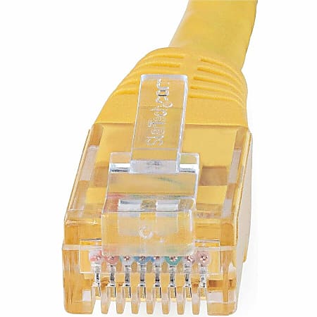 StarTech.com 50ft CAT6 Ethernet Cable Yellow Molded Gigabit CAT 6 Wire ...