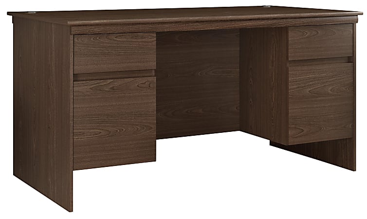 Ameriwood Home Presley 59 W Executive Computer Desk Dark Cherry ...