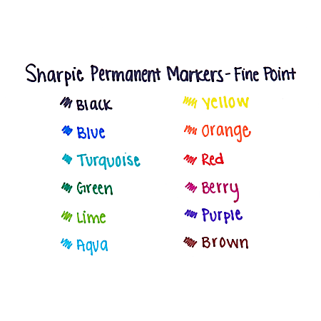 Sharpie Permanent Fine Point Marker Black 30001EA - Office Depot