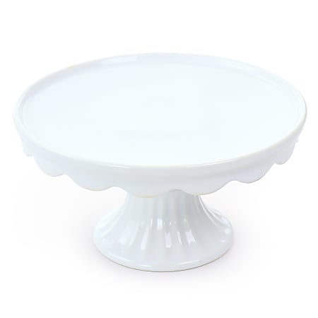 Martha Stewart Patterson Cake Stand 10 White - Office Depot