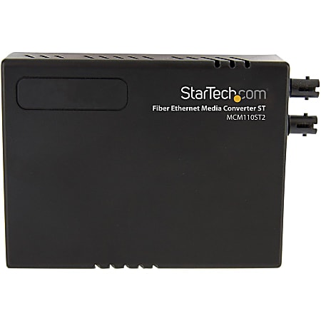 StarTech.com 10100 Fiber to Ethernet Media Converter Multi Mode ST 2 km ...