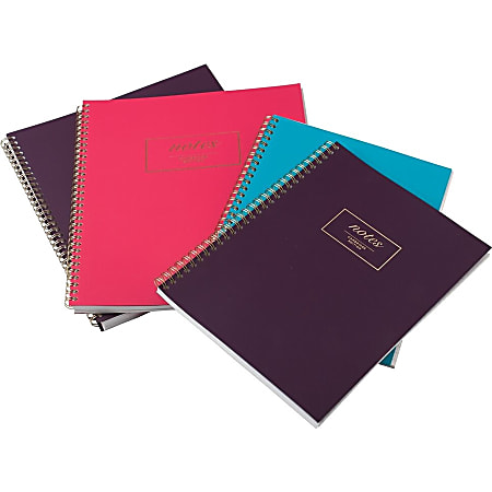 Cambridge Fashion Twin Wire Business Notebook 9 x 11 College Ruled 80 ...