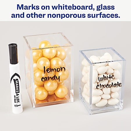 Avery Marks A Lot Dry Erase Markers Chisel Tip Desk Style Assorted Pack ...