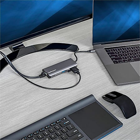 StarTech.com USB C Multiport Adapter USB Type C Travel Dock to 4K HDMI ...