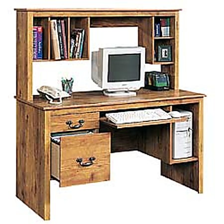 knotty pine computer desk