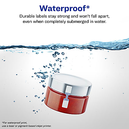 Avery Waterproof Permanent Labels With Sure Feed 94749 WMF25 Barbell 12 ...