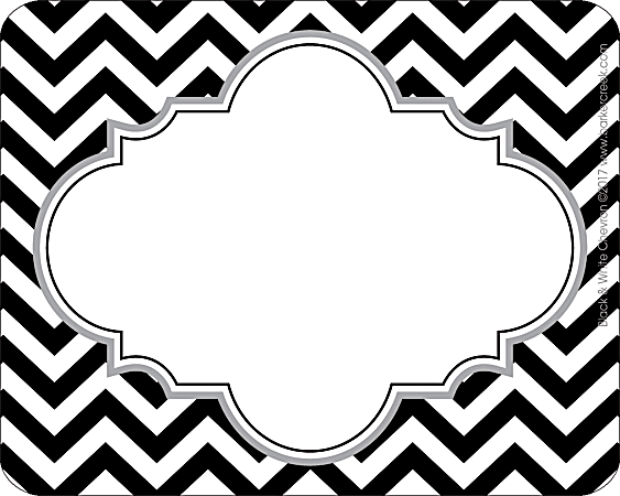 Barker Creek Name Tags 2 andfrac34 x 3 andfrac12 Chevron 45 Name Tags ...