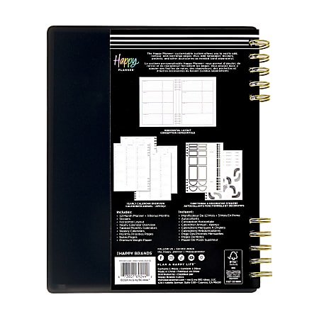 2025 Happy Planner MonthlyWeekly Classic Custom Planner 7 x 9 14 Modern ...