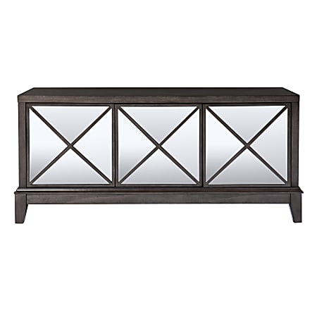 Mirrored media cabinet store