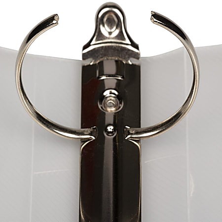 JAM PAPER 3 Ring Plastic Binder 2 inch Clear Sold Individually - Office ...