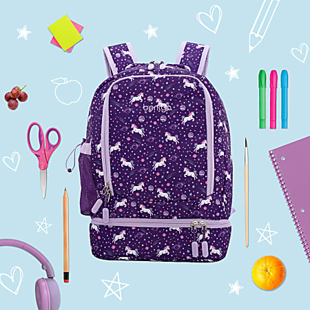 Bentgo Kids Prints 2 in 1 Backpack Lunch Bag Unicorn - Office Depot