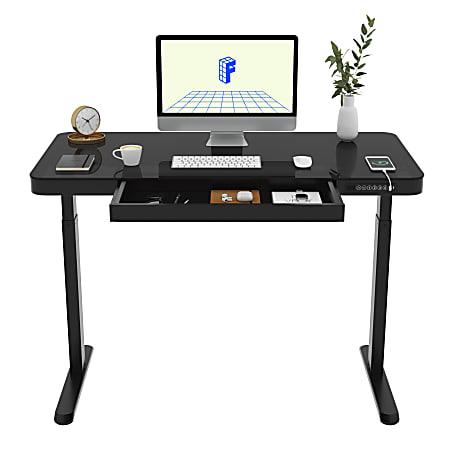 Flexispot EG9 48 W Electric Adjustable Height Standing Desk Black ...