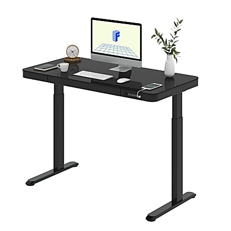Flexispot EG9 48 W Electric Adjustable Height Standing Desk Black ...