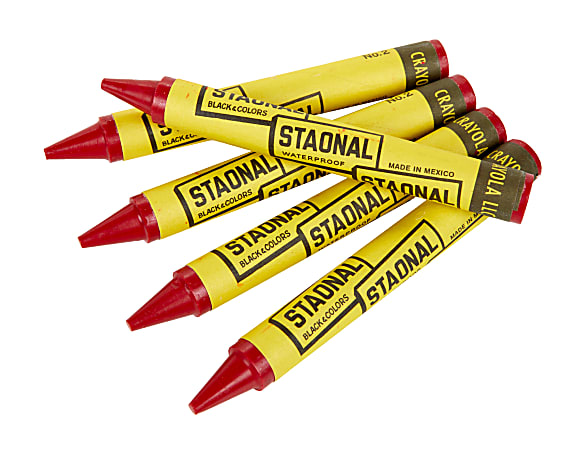 Crayola Staonal Marking Crayons Red Box Of 8 Crayons - Office Depot