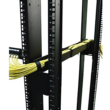 APC Side Channel Cable Trough Cable Management Tray Black 0U Rack ...