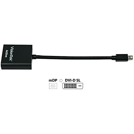 VisionTek Mini DisplayPort to SL DVI D Active Adapter MF Mini ...