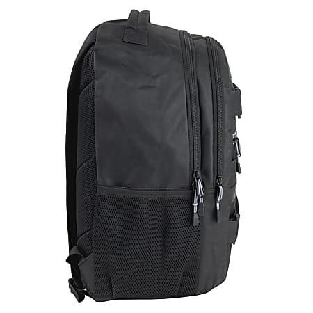 Mountain Edge Double Section Skate Strap Backpack Black - Office Depot