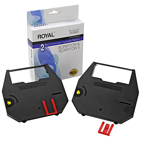 Royal Correctable Typewriter Ribbons Black 013045 Pack Of 2 - Office Depot