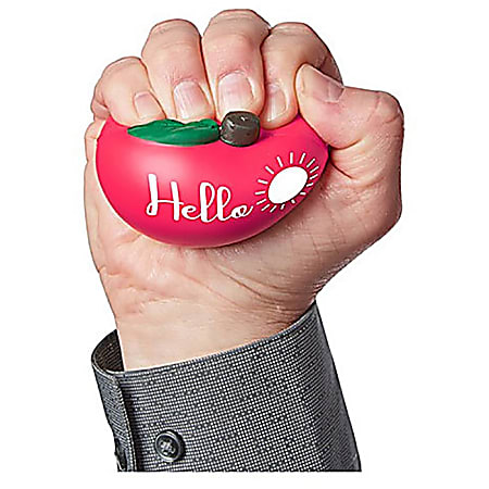 Custom Apple Super Squish Stress Reliever 2 12 x 2 34 - Office Depot
