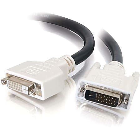 C2G 5m DVI D MF Dual Link Digital Video Extension Cable 16.4ft Male ...