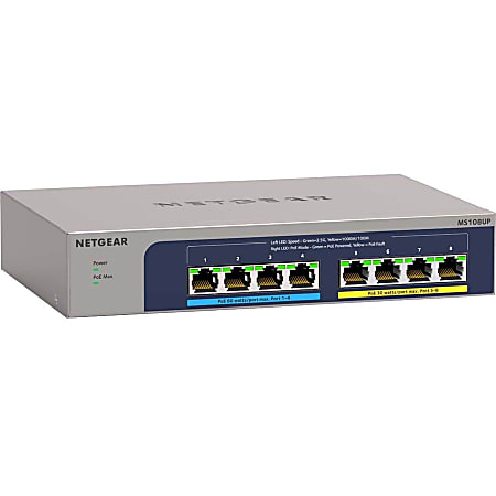 Netgear 8 port Ultra60 PoE Multi Gigabit 2.5G Ethernet Plus Switch 8 ...