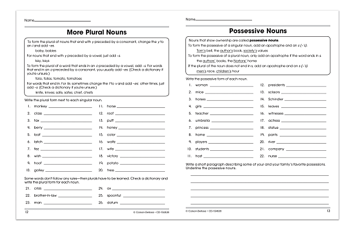 Carson Dellosa 100 Series Grammar Workbooks Grades 7 8 - Office Depot