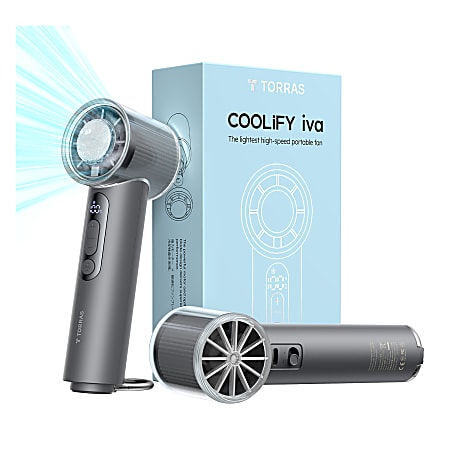 TORRAS COOLiFY iva Handheld High Speed Portable Fan with 4900 mAh ...