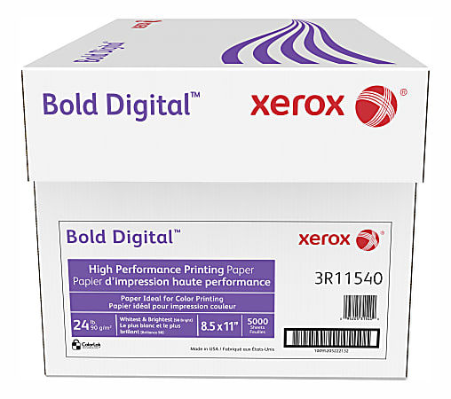Xerox Bold Digital Printing Paper 10 Reams Letter Size 8 12 x 11 98 U.S ...