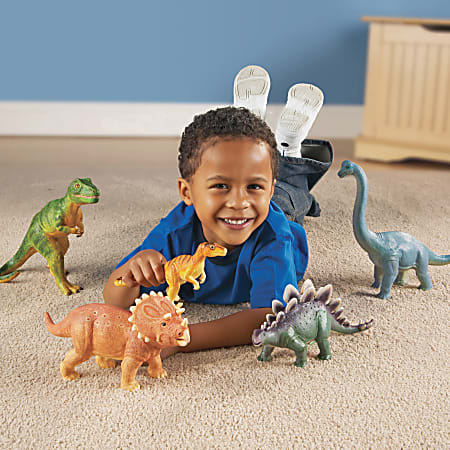 Learning Resources Jumbo Figures Dinosaurs Pack Of 5 - Office Depot