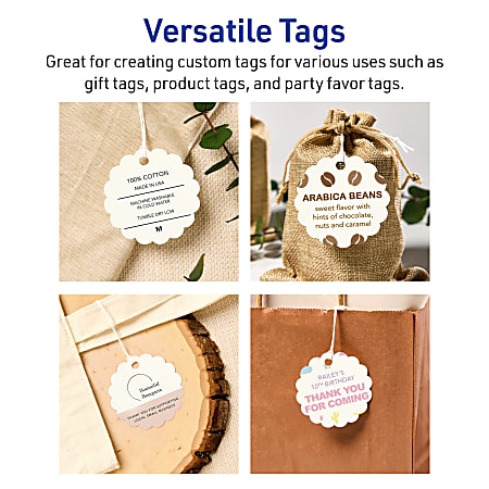 Avery Printable Tags With Sure Feed Technology Print To The Edge 2.5 ...