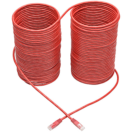 Tripp Lite Cat6 Cat5e Gigabit Molded Patch Cable RJ45 MM Red 550Mhz ...