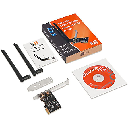 SIIG Wireless 2T2R Dual Band WiFi Ethernet PCIe Card AC1200 1200Mbps ...