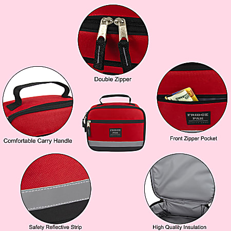 Fridge Pak Lunch Boxes With Clips 7 14 H x 9 W x 4 D ...